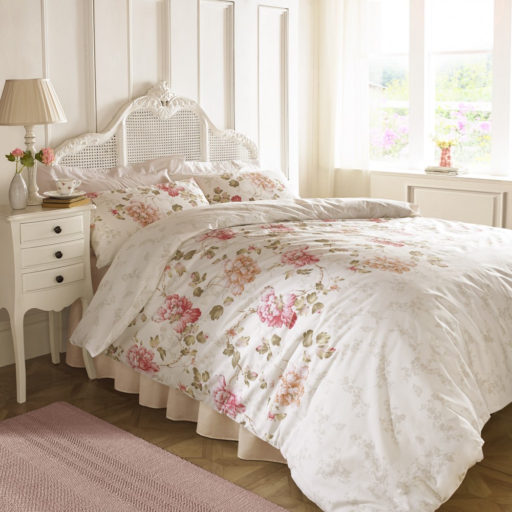 Cynthia Blush Bed Linen Sets by Janet Reger | House of Bedding